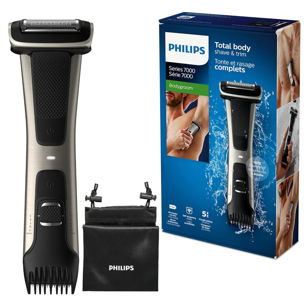 PHILIPS BG7025/15 Bodygroom Body & Intimate Area Trimmer, Ultimate Man